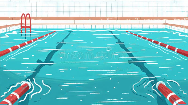 Swimming Background Graphics Template Stock Illustration - Illustration ...