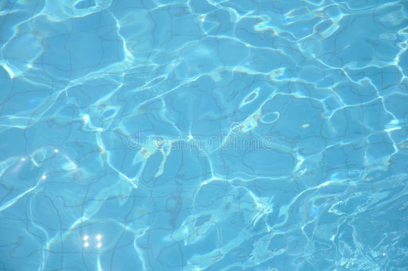 Swimming Pool Bottom Caustics Ripple and Flow with Waves Background ...