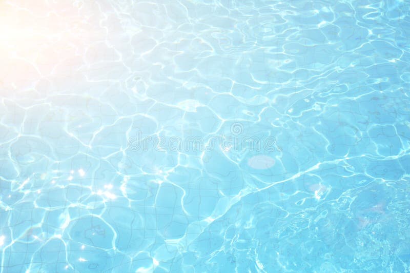 Swimming Pool Bottom Caustics Ripple and Flow with Waves Background ...