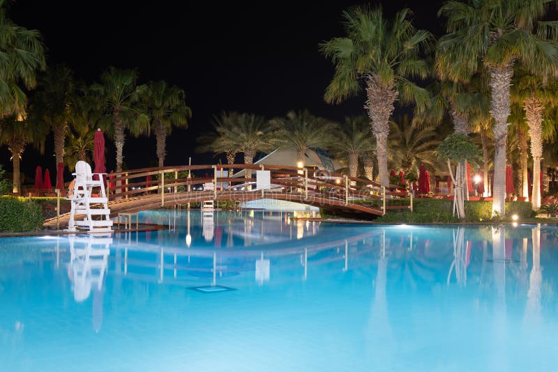 Pool Bridge stock photo. Image of swim, tree, majorca, summer - 191504