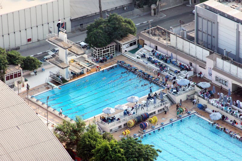 Swimming Pool from Cairo Tower Editorial Image - Image of architecture ...