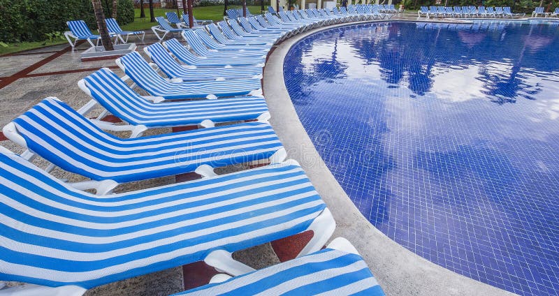 Swimming Pool in Cancun, Riviera Maya, Mexico Stock Photo - Image of ...