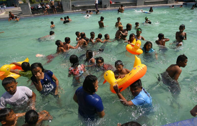 Swimming pool editorial photo. Image of indonesia, playing - 42011276