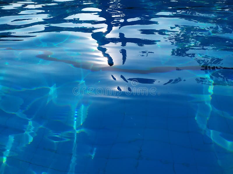 Swimming Pool with Clean and Clear Water Stock Image - Image of ...