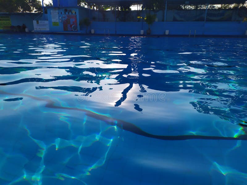 Swimming Pool with Clean and Clear Water Stock Image - Image of ...