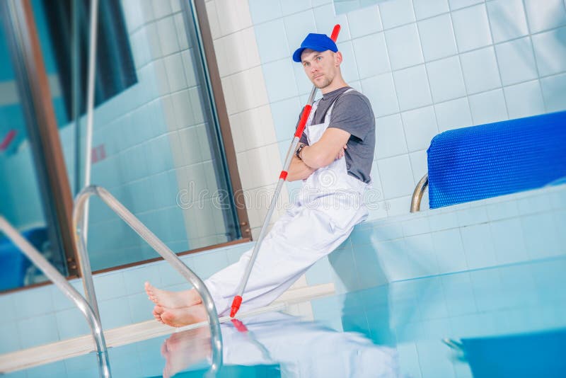 Swimming Pool Cleaner stock image. Image of hose, cleaning - 85454273