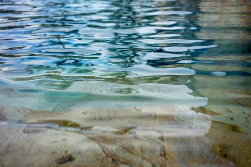 Swimming Pool, Close Up, Ripple Water Effect Stock Photo - Image of ...