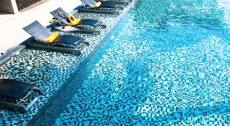 Swimming pool and Couch stock image. Image of beauty - 30060673