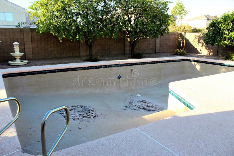 Swimming pool demolition stock photo. Image of swim, eliminate - 93194980