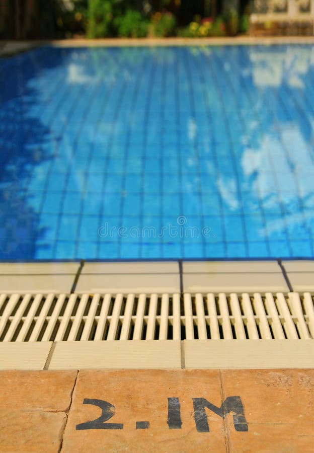 Swimming pool depth stock photo. Image of empty, resort - 32720556