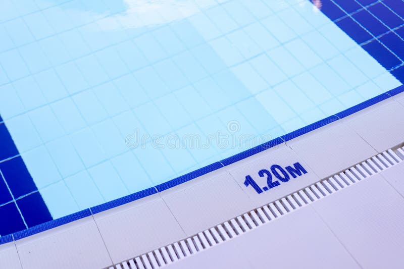 Swimming Pool, Depth 120 Cm. Do Not Dive. Suitable for Young Children ...