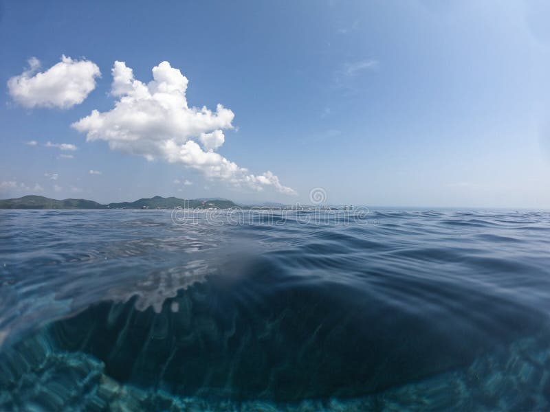 Swimming Pool Design with Blue Sky and Sunlight Stock Photo - Image of ...