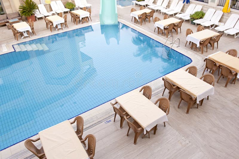 Top View of Swimming Pool Side Stock Image - Image of beauty ...