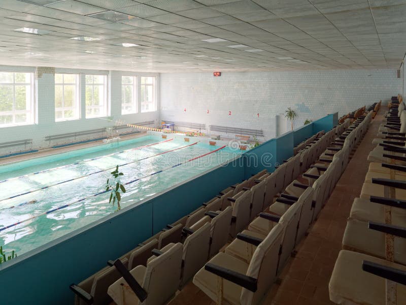 Swimming Pool Distance 25 Meters with 5 Lanes Stock Photo - Image of ...