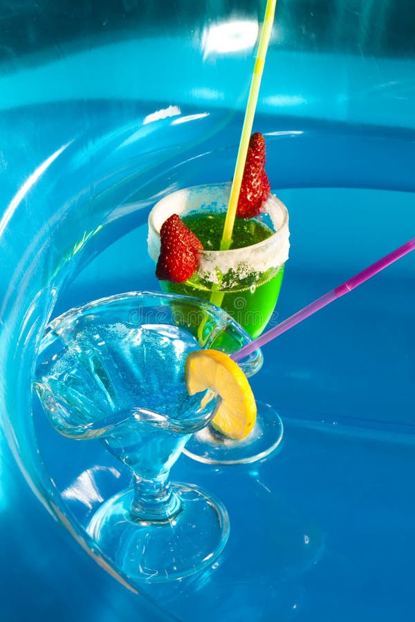 Swimming pool drinks stock photo. Image of party, holiday - 13352150