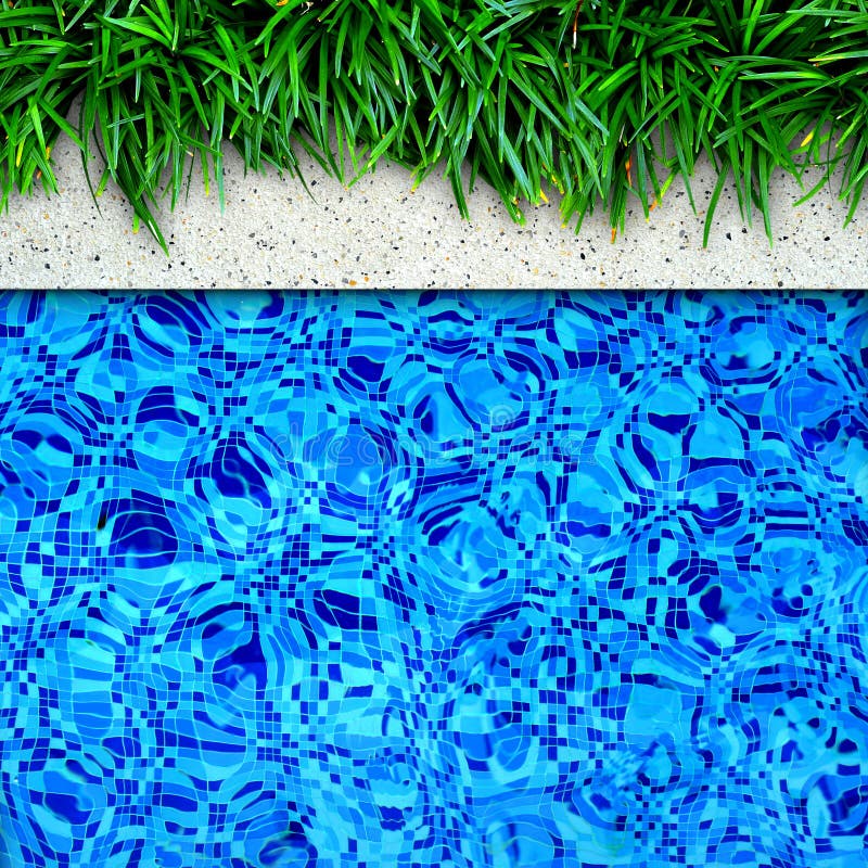 Swimming Pool Edge Background. Stock Image - Image of design, oriental ...