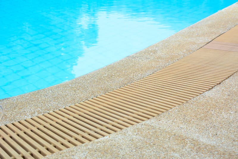 Swimming Pool Edge with Drain Stock Image - Image of drain, pool: 49728057