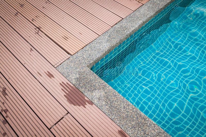 Swimming pool edge. stock image. Image of mosaic, cement - 156359295