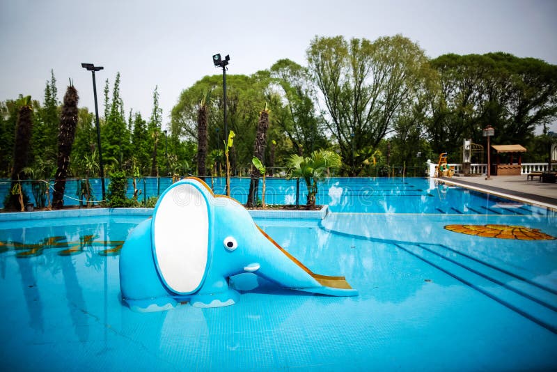 Elephant Slide on Playground Stock Image - Image of funny, nature: 4897967