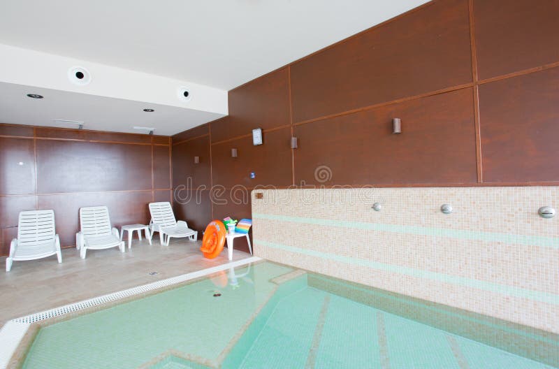 Swimming pool stock image. Image of indoor, modern, inside - 32956621