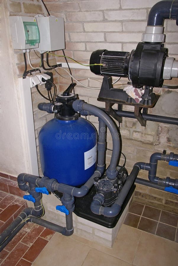 Water filtering system stock image. Image of manometer - 14745023