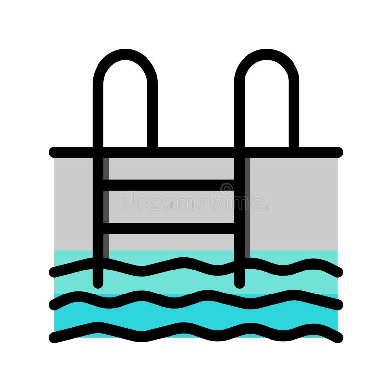Swimming Pool Flat Icon. Editable Swim Sport Symbol. Vector ...