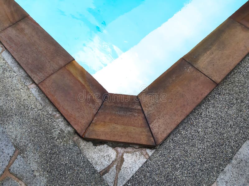 Swimming pool floor stock image. Image of poolside, closeup - 199984075