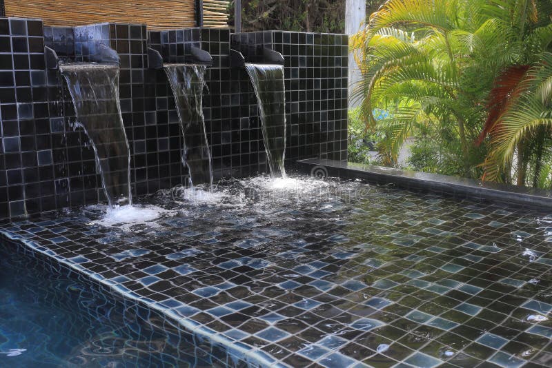 Swimming pool stock image. Image of reflection, decor - 45012559