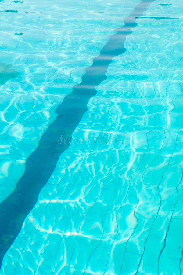 Swimming Pool Full of Light Blue Water Stock Image - Image of azure ...