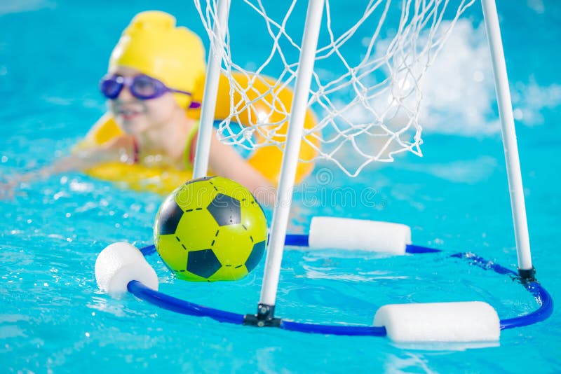 Swimming Pool Games stock image. Image of enjoy, young - 85453899