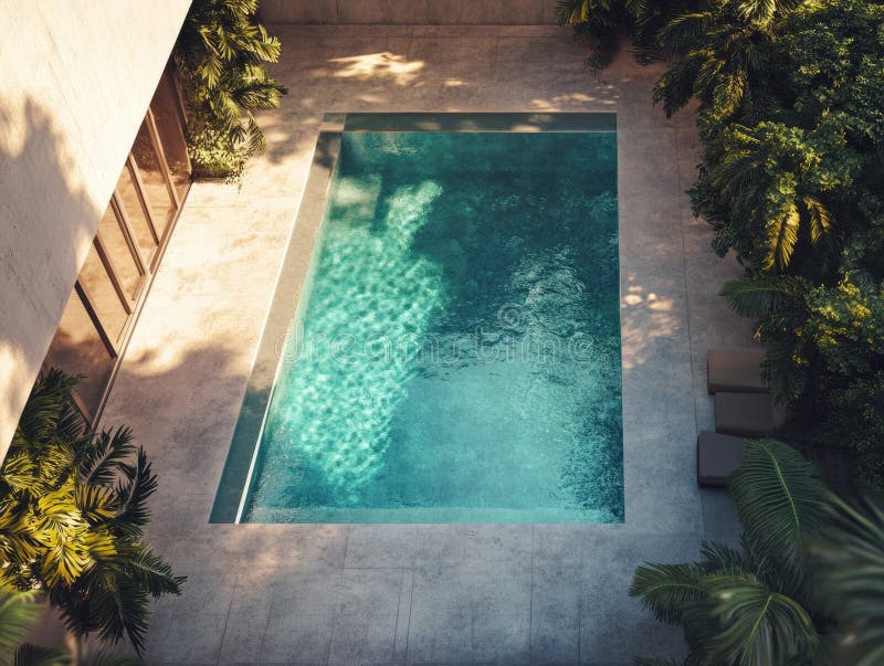 Swimming Pool with Greenery Stock Photo - Image of holiday, sports ...