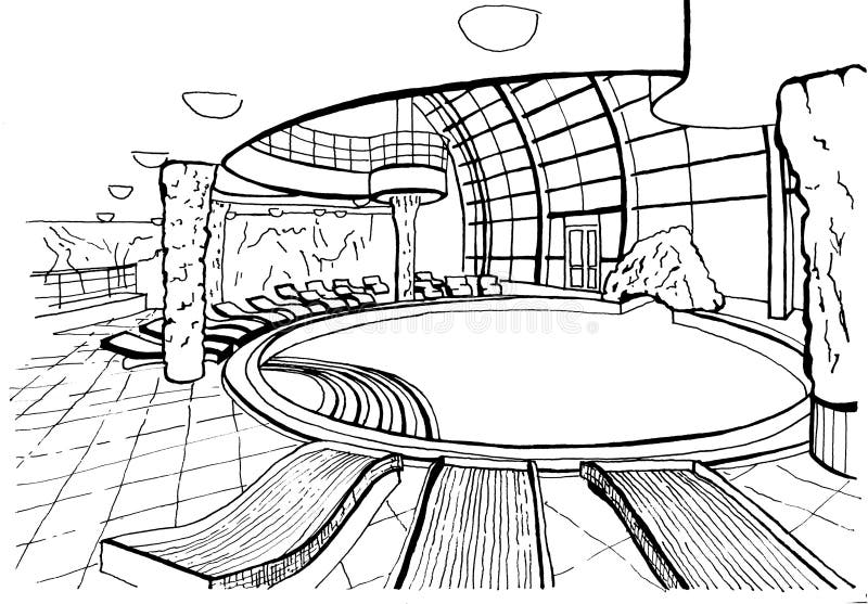 Swimming Pool Drawing