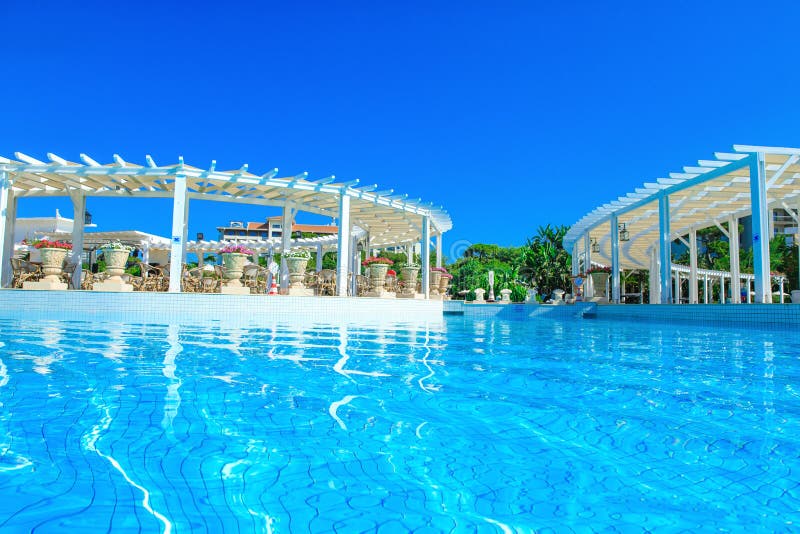 Swimming pool stock photo. Image of recreational, pool - 265187980