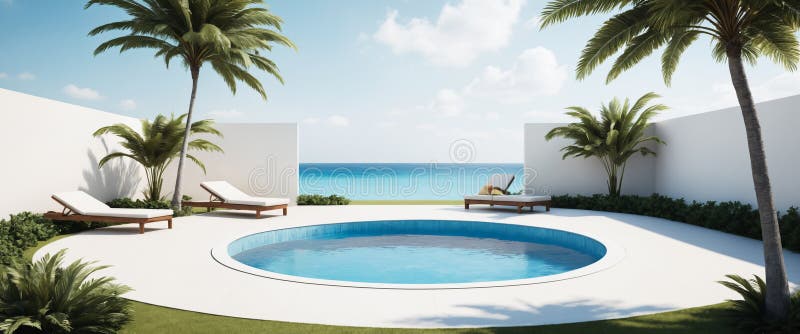 Swimming Pool in Hotel - Luxury Interior Modern Hotel and Swimming Pool ...