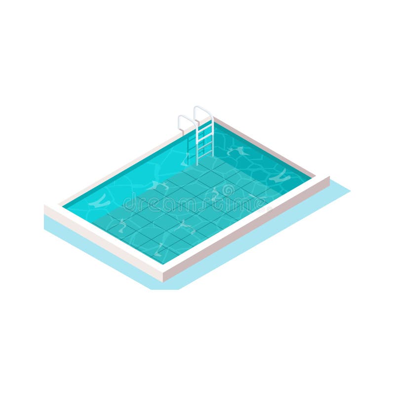 Swimming Pool Top View stock vector. Illustration of party - 275203428