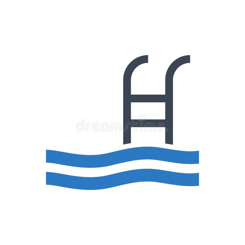 Swimming Pool Icon. Simple Vector Graphics Stock Vector - Illustration ...
