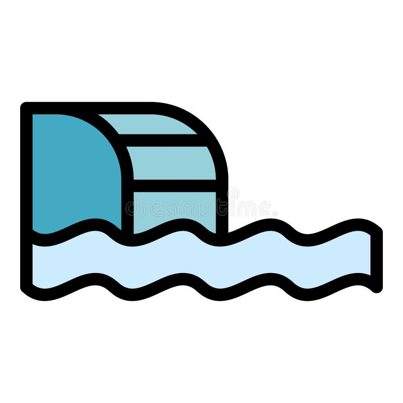 Kid Inflatable Pool Icon Outline Vector. Water Park Stock Vector ...