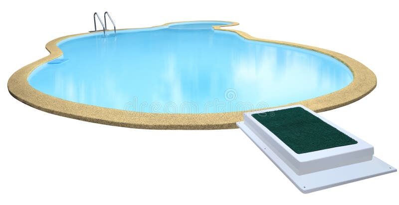 Swimming Pool Isolated Stock Photo - Image: 48224996