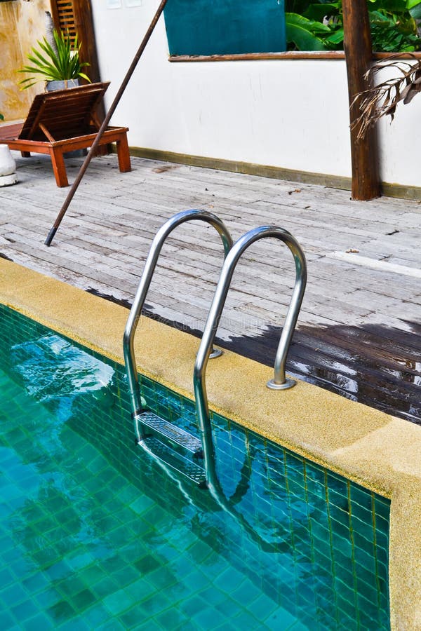 Swimming Pool Ladder stock image. Image of lagoon, leisure - 26931007
