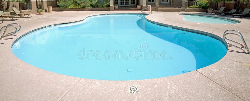Swimming Pool stock image. Image of community, swim, rail - 41491267