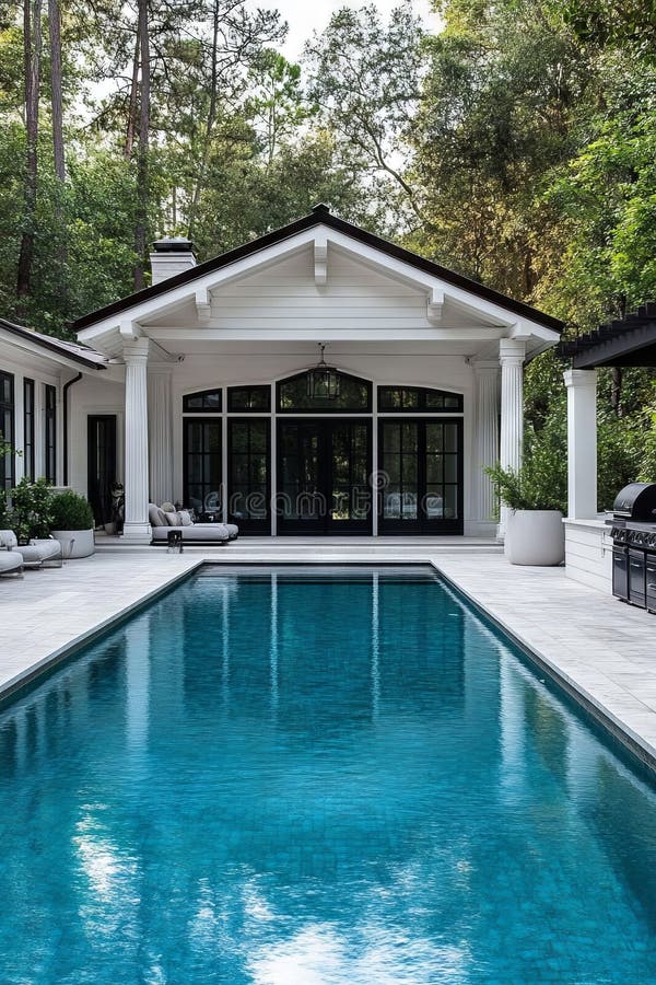 Swimming Pool Middle Backyard Next House Stock Photos - Free & Royalty ...