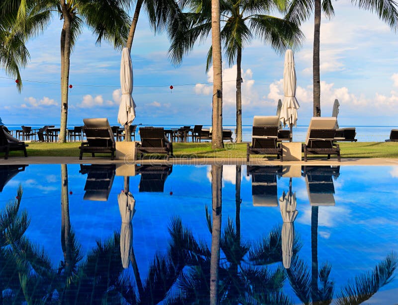 Swimming pool stock image. Image of poolside, clean, exotic - 58015619