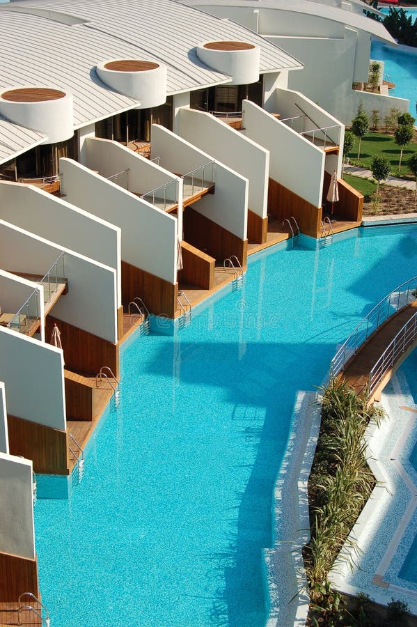 Swimming Pool Near VIP Villas Stock Image - Image of travel, swimming ...