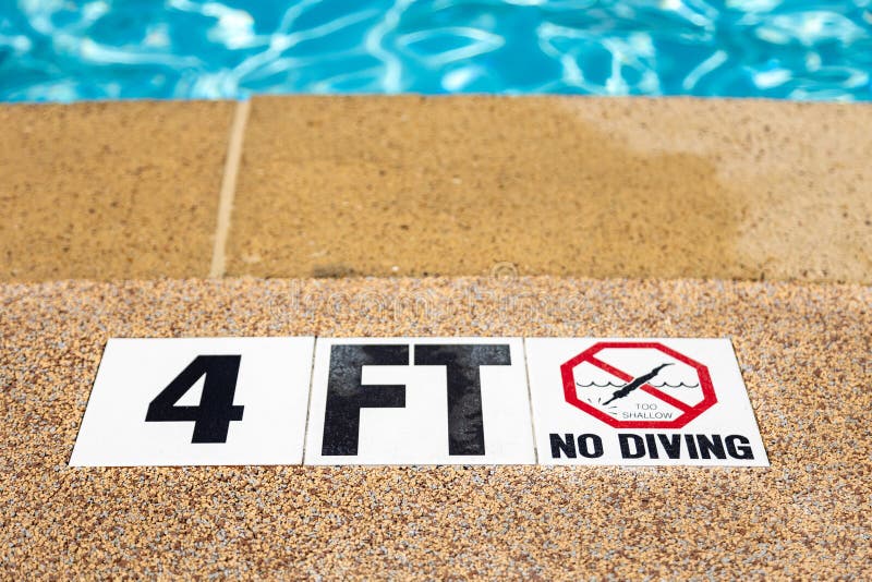 294 Swimming Pool Depth Sign Stock Photos - Free & Royalty-Free Stock ...
