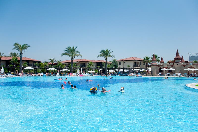 Swimming Pool Open-air, Turkey Editorial Photo - Image of park, modern ...