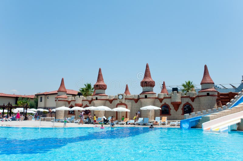 Swimming Pool Open-air, Turkey Editorial Photography - Image of ...