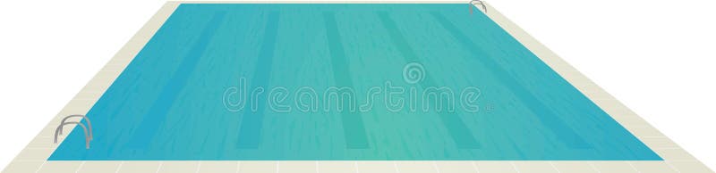 Swimming Pool. Perspective View Stock Vector - Illustration of ...