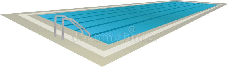 Swimming Pool, Perspective View Stock Vector - Illustration of color ...