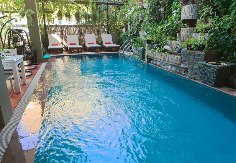 Swimming pool stock photo. Image of deluxe, modern, fancy - 35691198