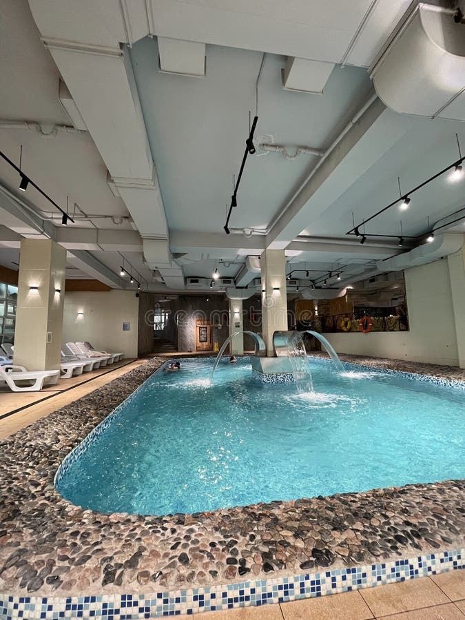 Swimming Pool in the Recreation Area and Spa Editorial Stock Photo ...